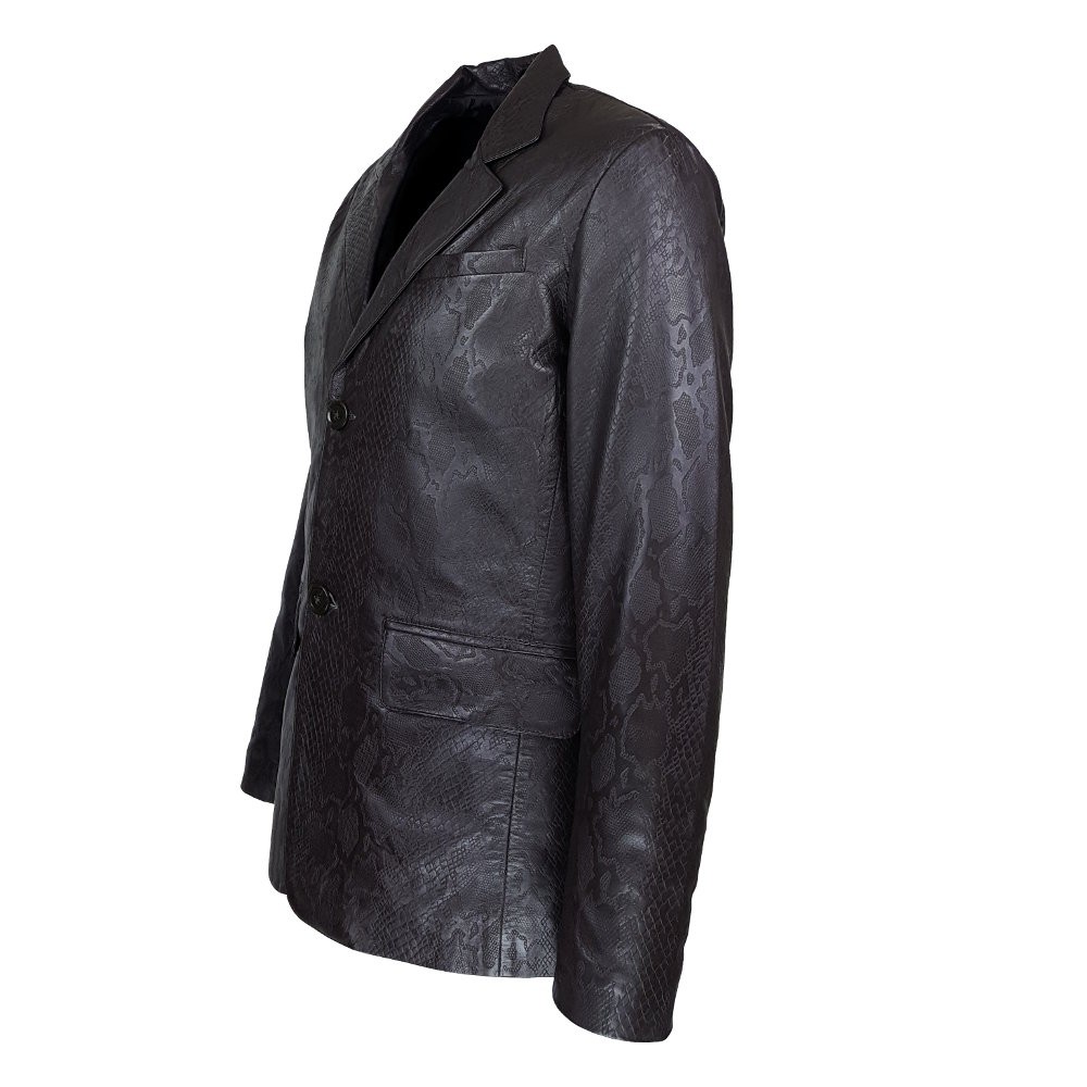 men's jacket leather blazer will ferrara brown