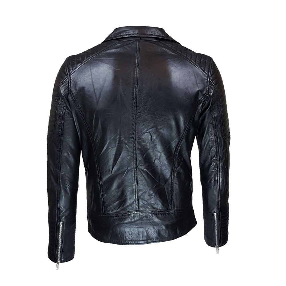 perfecto man in leather biker