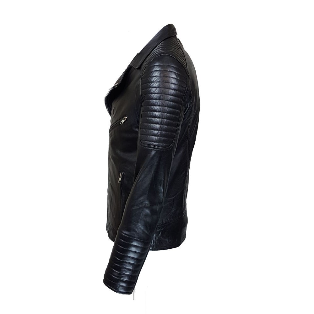 perfecto man in leather biker