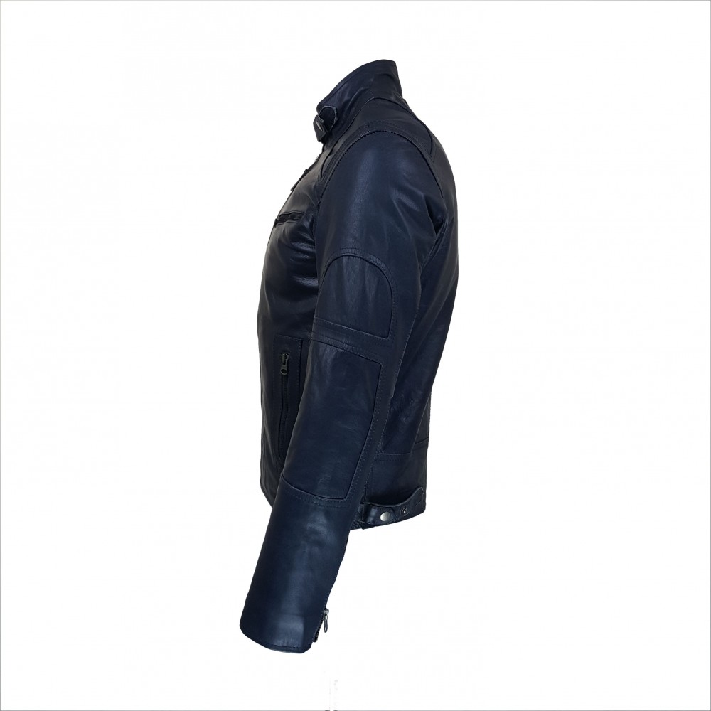 men's matte leather jacket